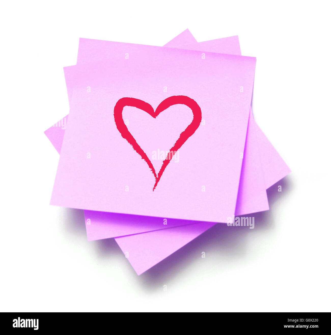 Love on a sticky note Stock Photo - Alamy