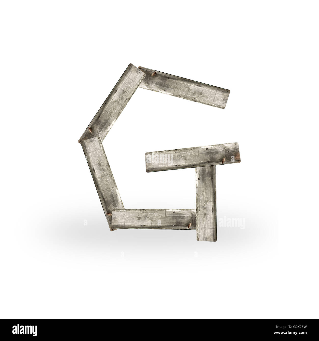 Wooden letter G on white Stock Photo - Alamy