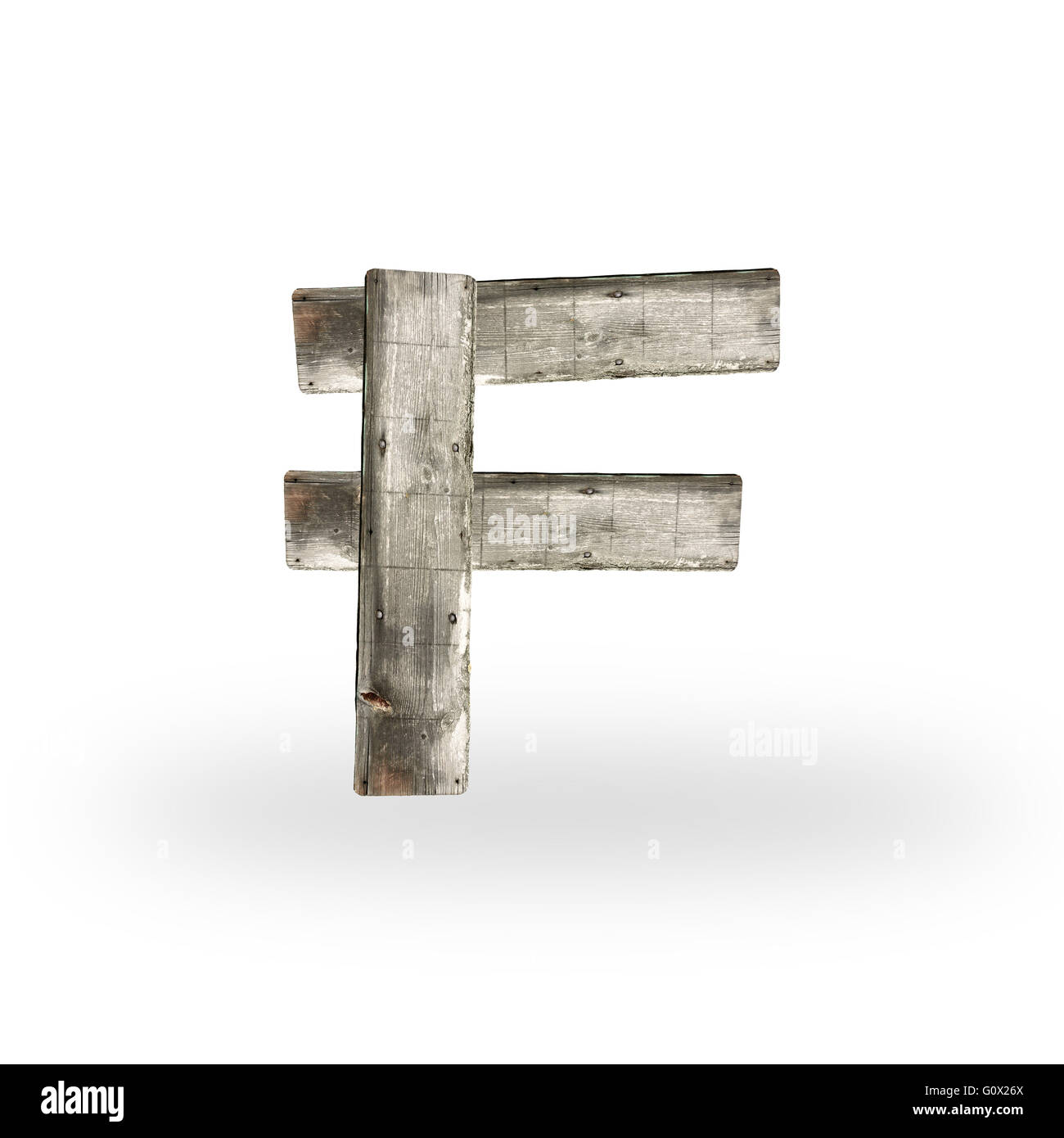Wooden letter F on white Stock Photo - Alamy