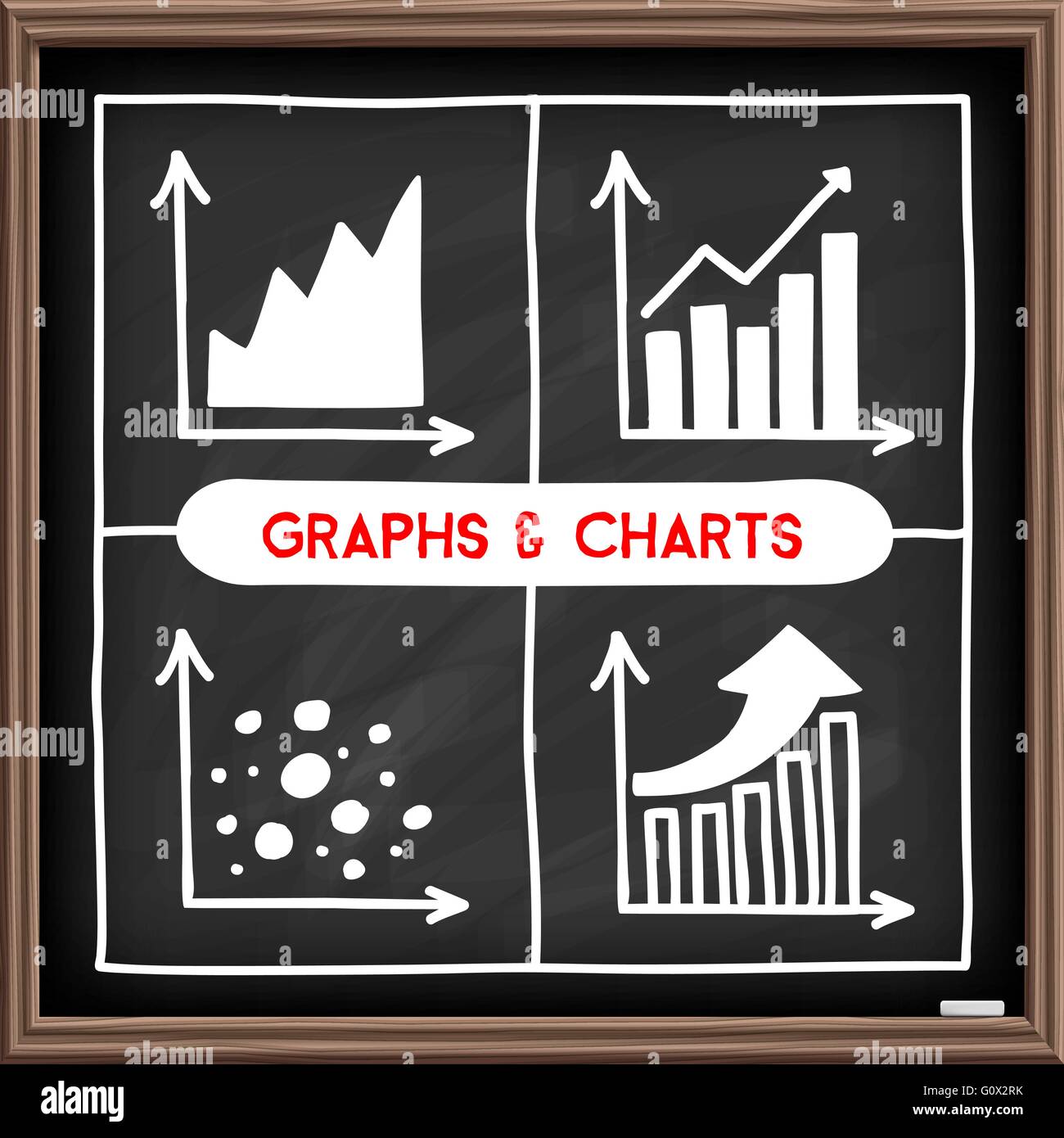 Doodle graph icons set Stock Vector Image & Art - Alamy