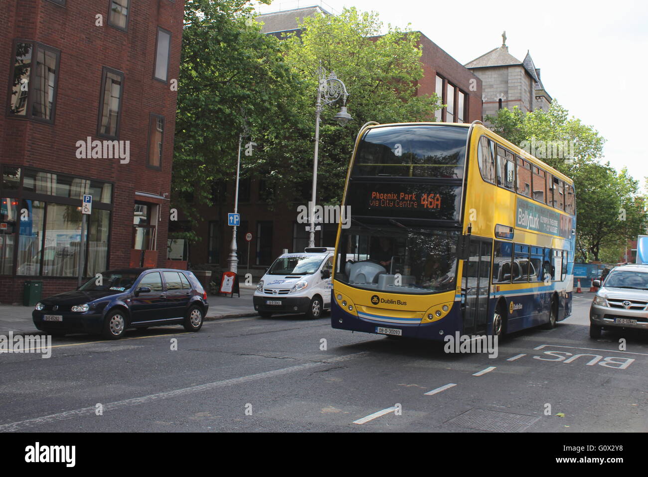 Dublin bus at Dawson Street Stock Photo - Alamy
