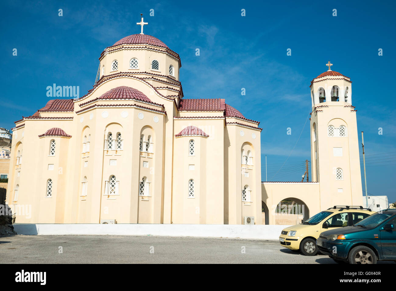 Church in Exo Gonia, Santorini, Greece, Europe Stock Photo - Alamy
