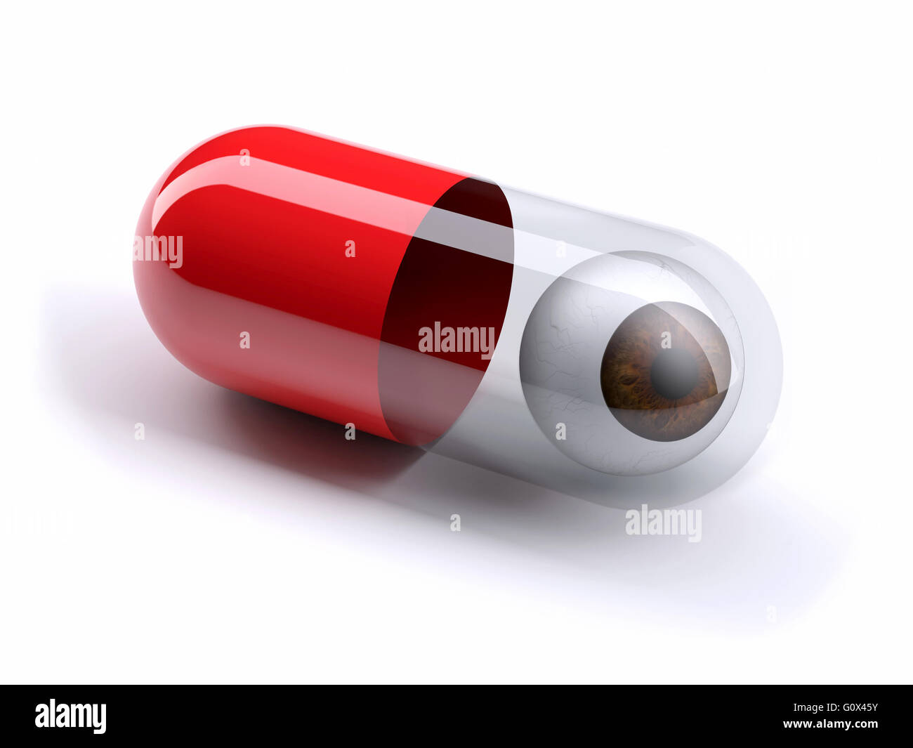 Medical illustration eye Cut Out Stock Images & Pictures - Alamy