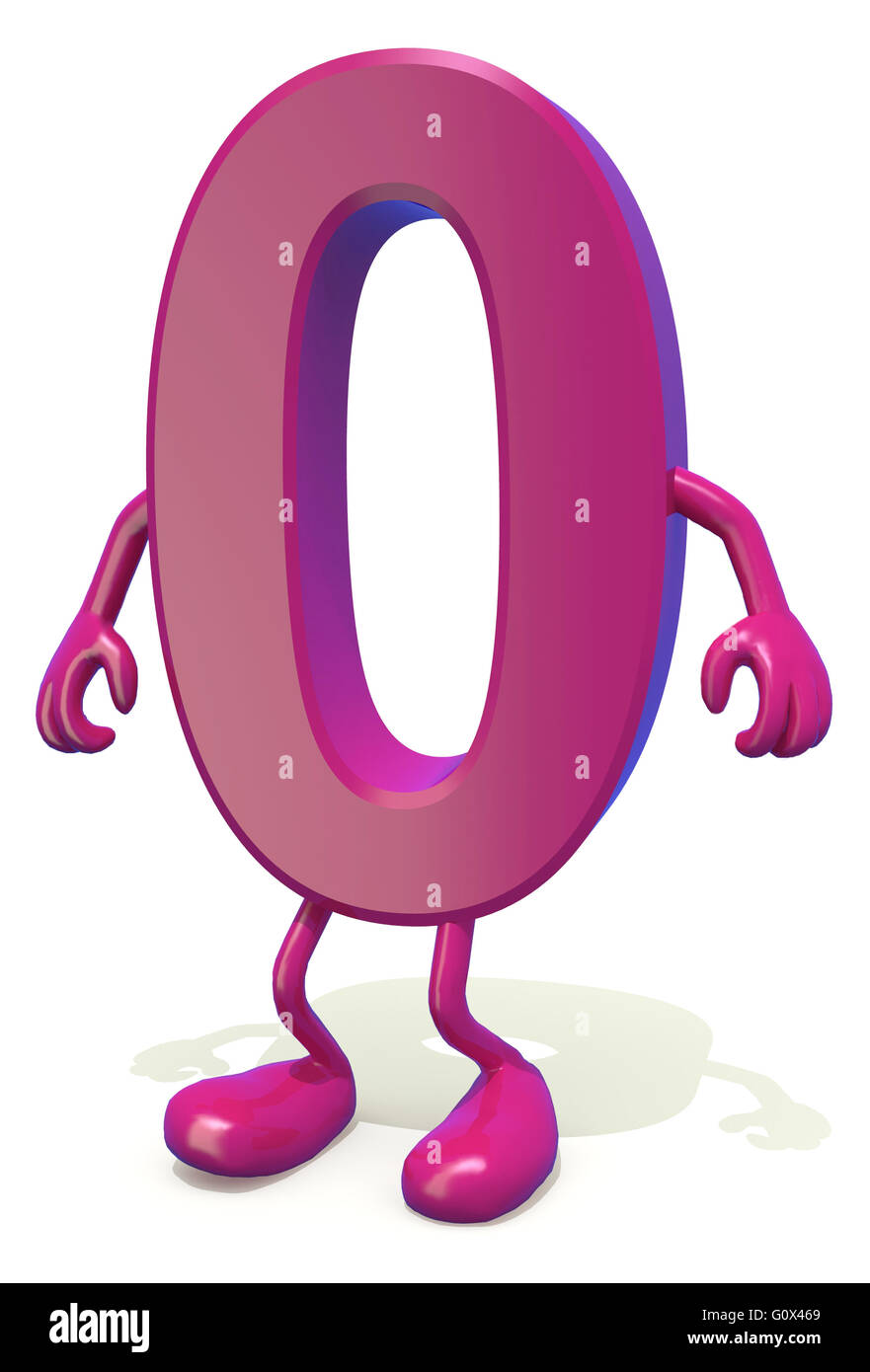 letter with arms and legs posing, isolated on white 3d illustration ...