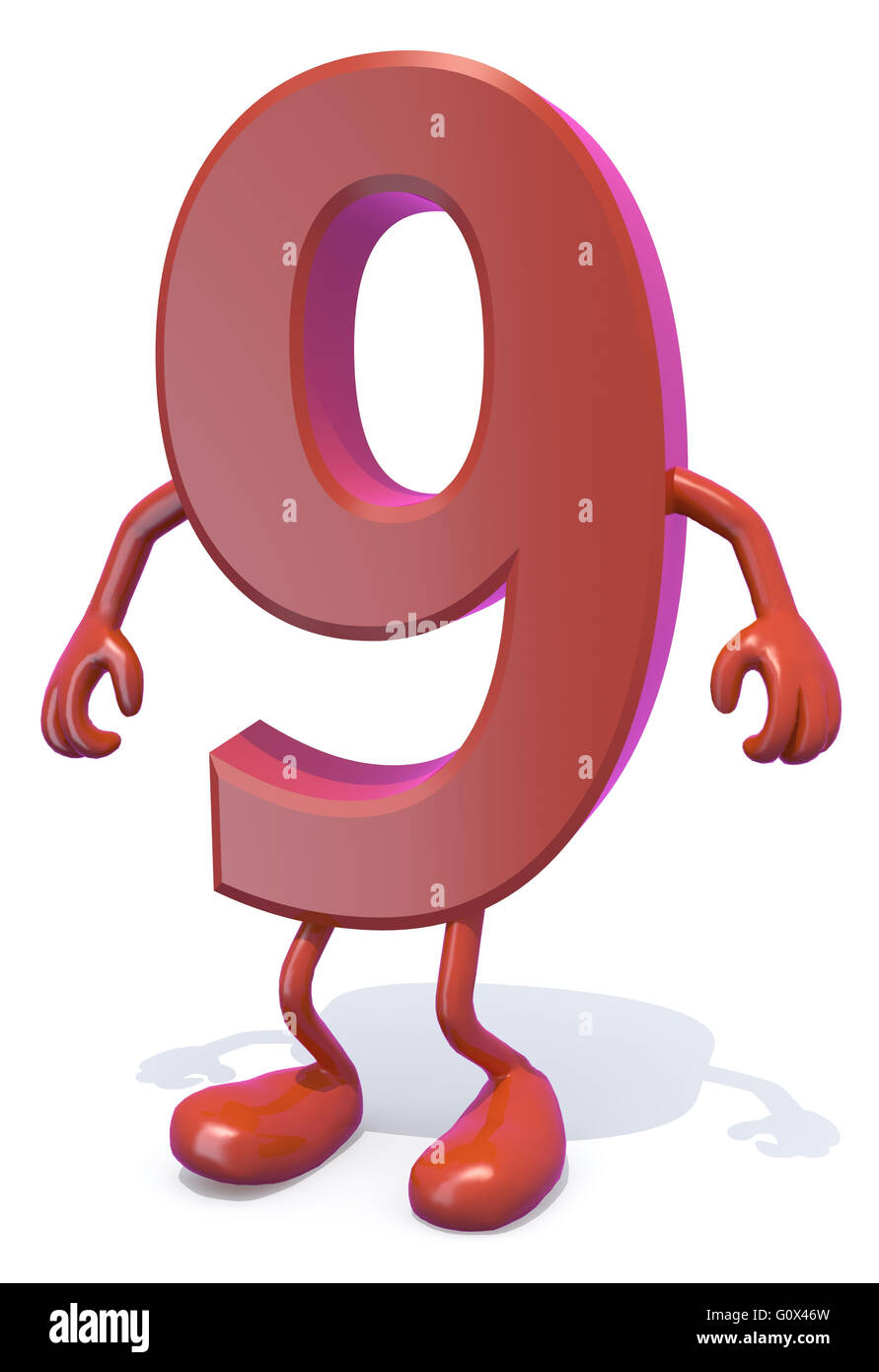 letter with arms and legs posing, isolated on white 3d illustration ...