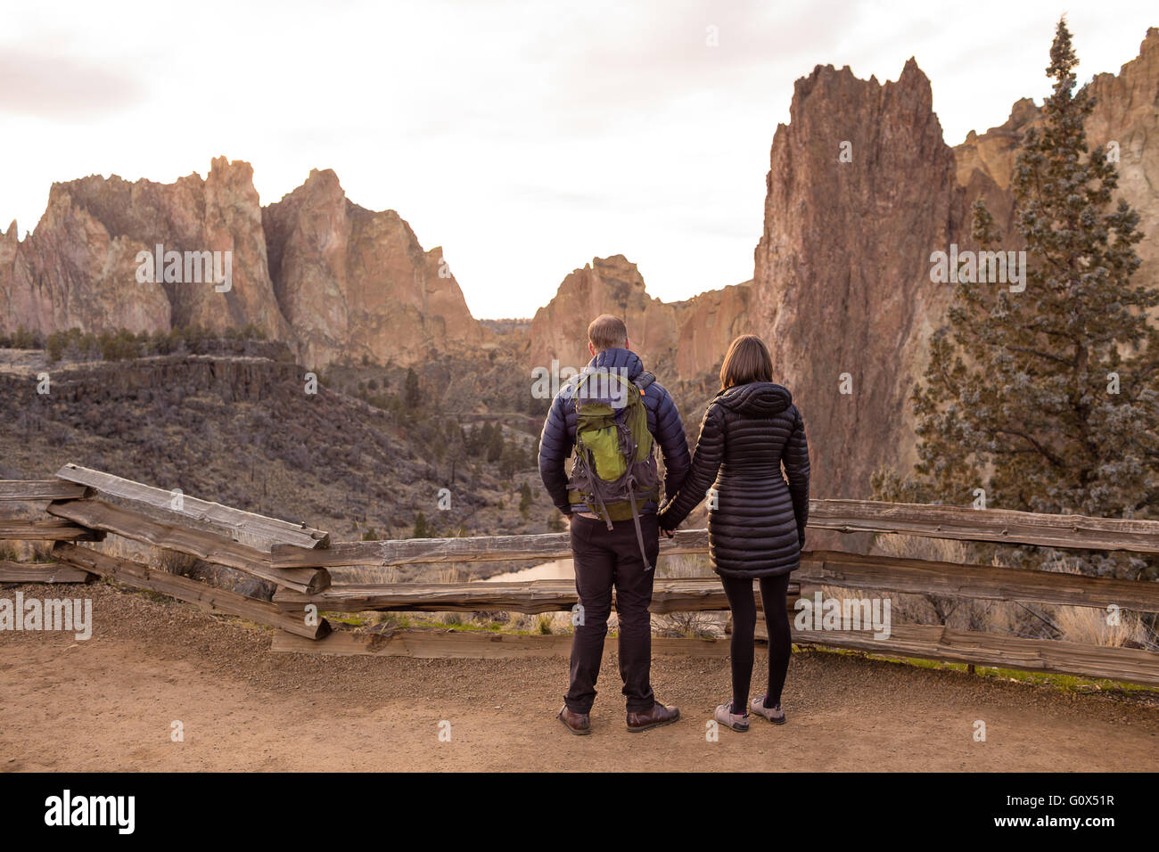 Lifestyle portrait of an engaged couple that loves the outdoors at ...