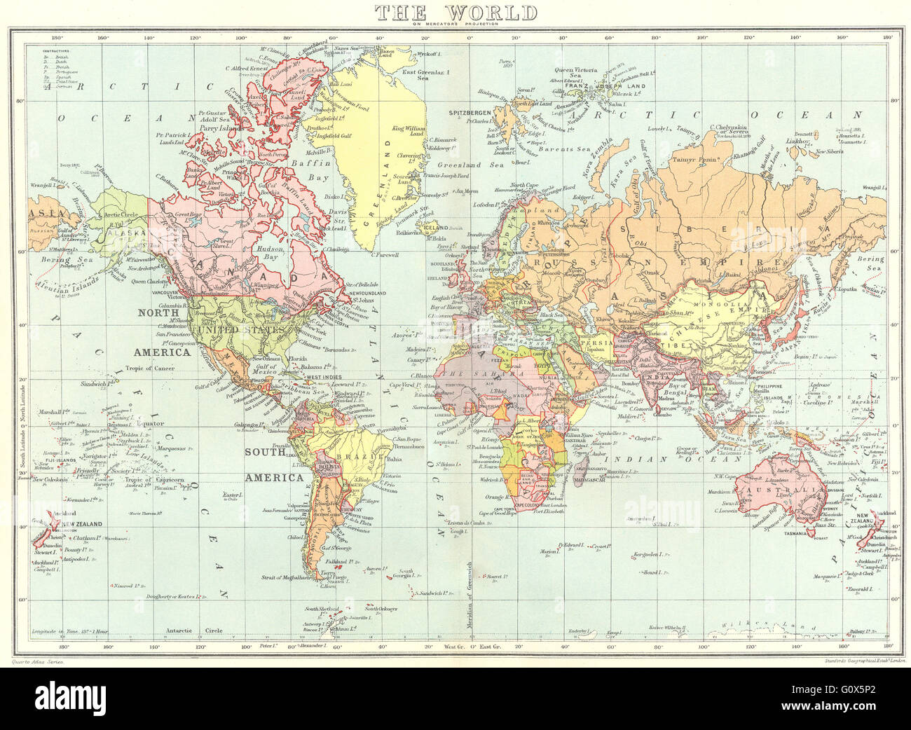 Political world map hi-res stock photography and images - Alamy