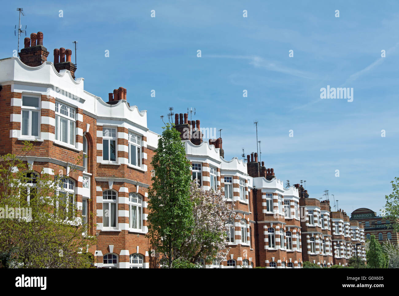 redbrick mansion blocks of 1898 with checkerboard banding in arundel ...