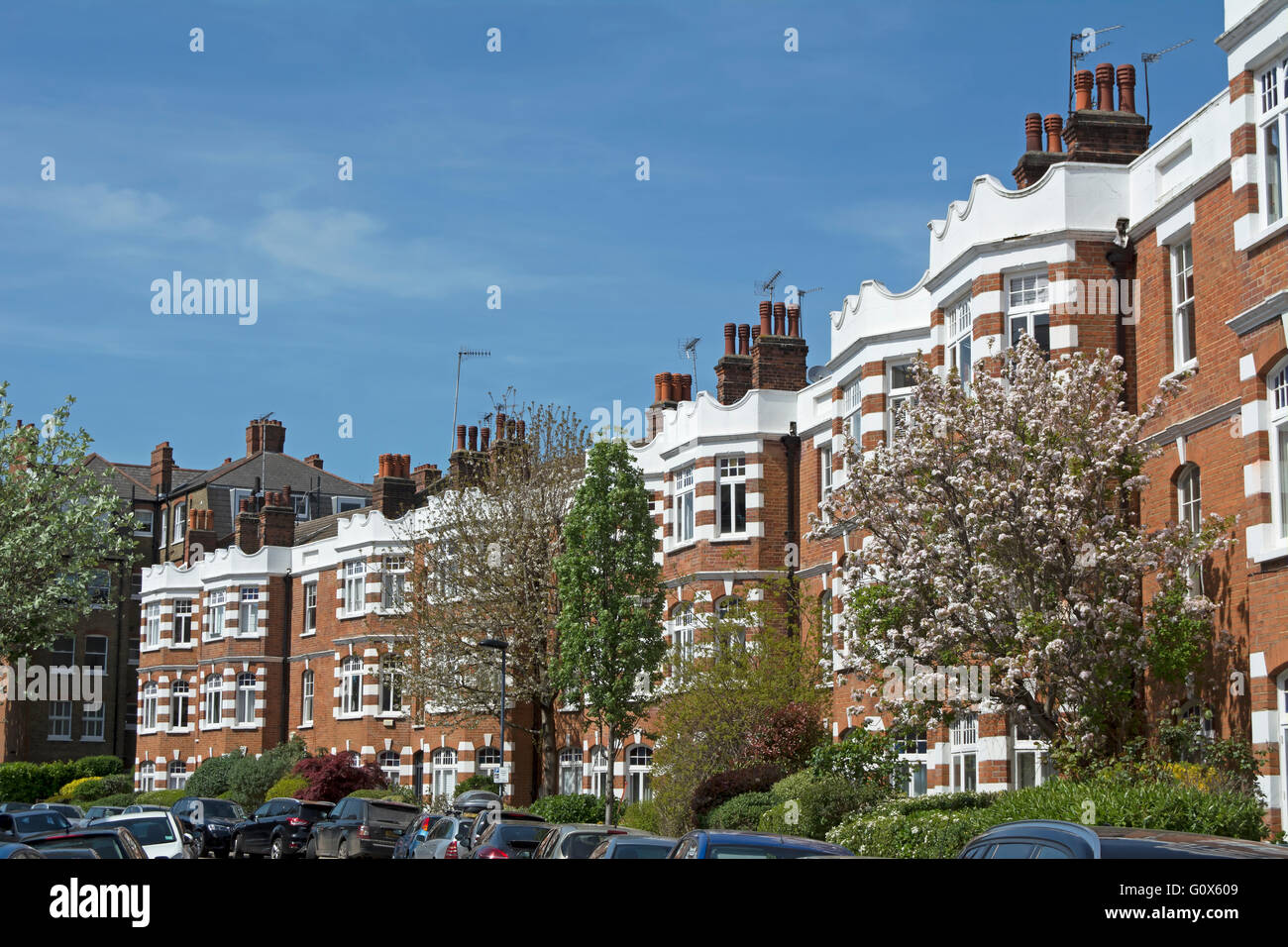 redbrick mansion blocks of 1898 with checkerboard banding in arundel ...