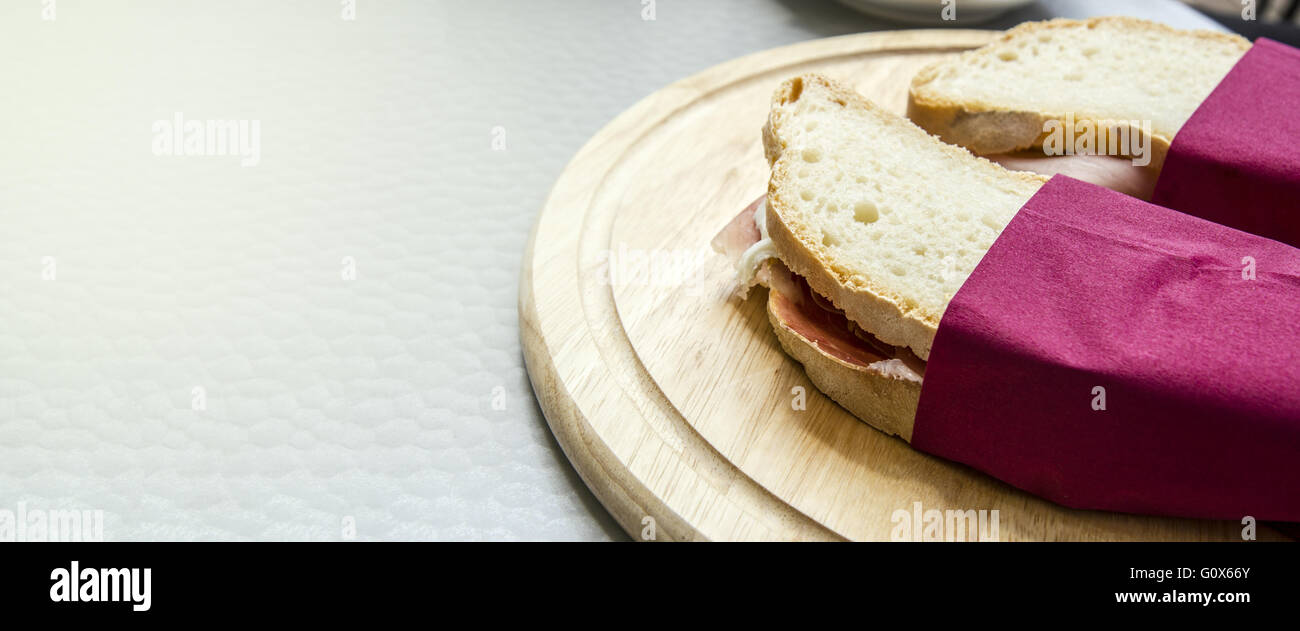 Italian style sandwich panini Stock Photo - Alamy