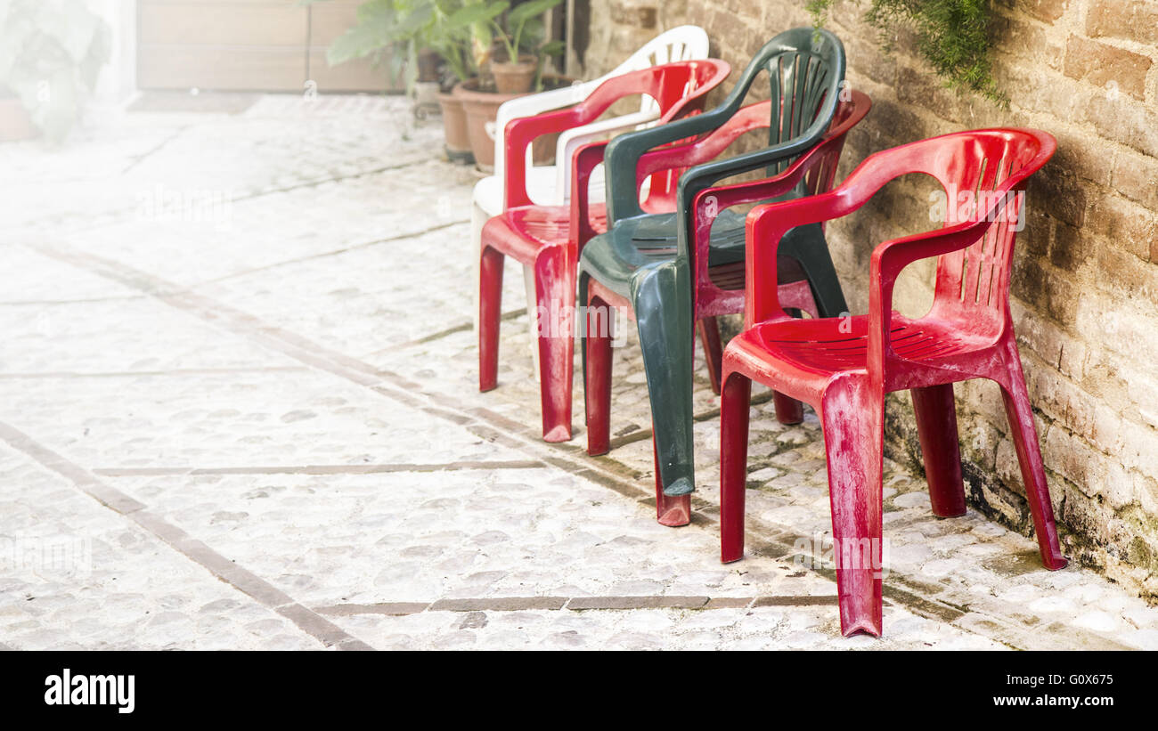 Old style Italian trattoria restaurant Stock Photo - Alamy