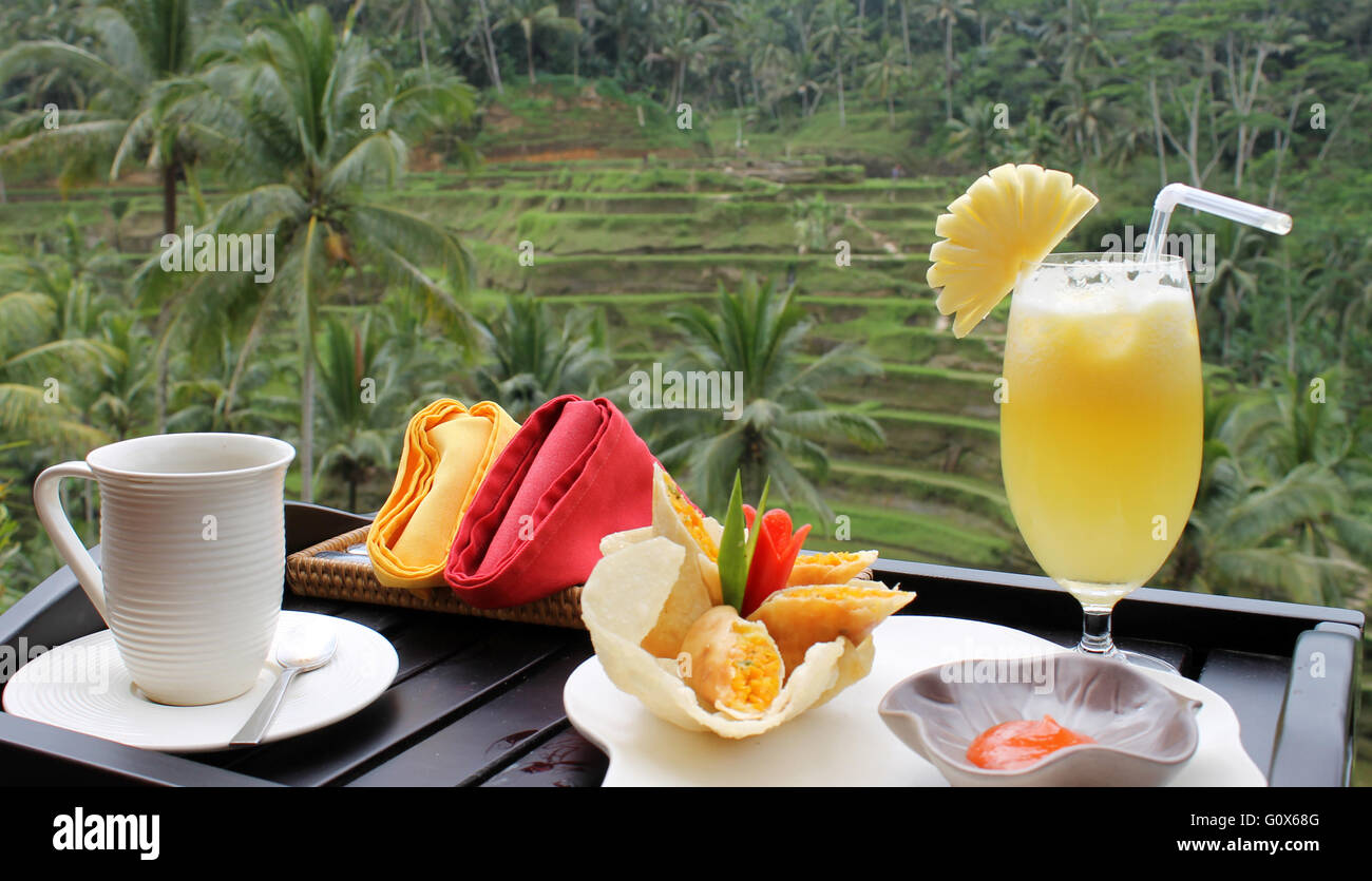 Typical Indonesian breakfast, photo taken in Bali Stock Photo - Alamy
