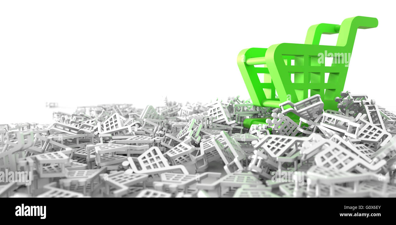 Infinite shopping carts, business and retail concepts Stock Photo - Alamy