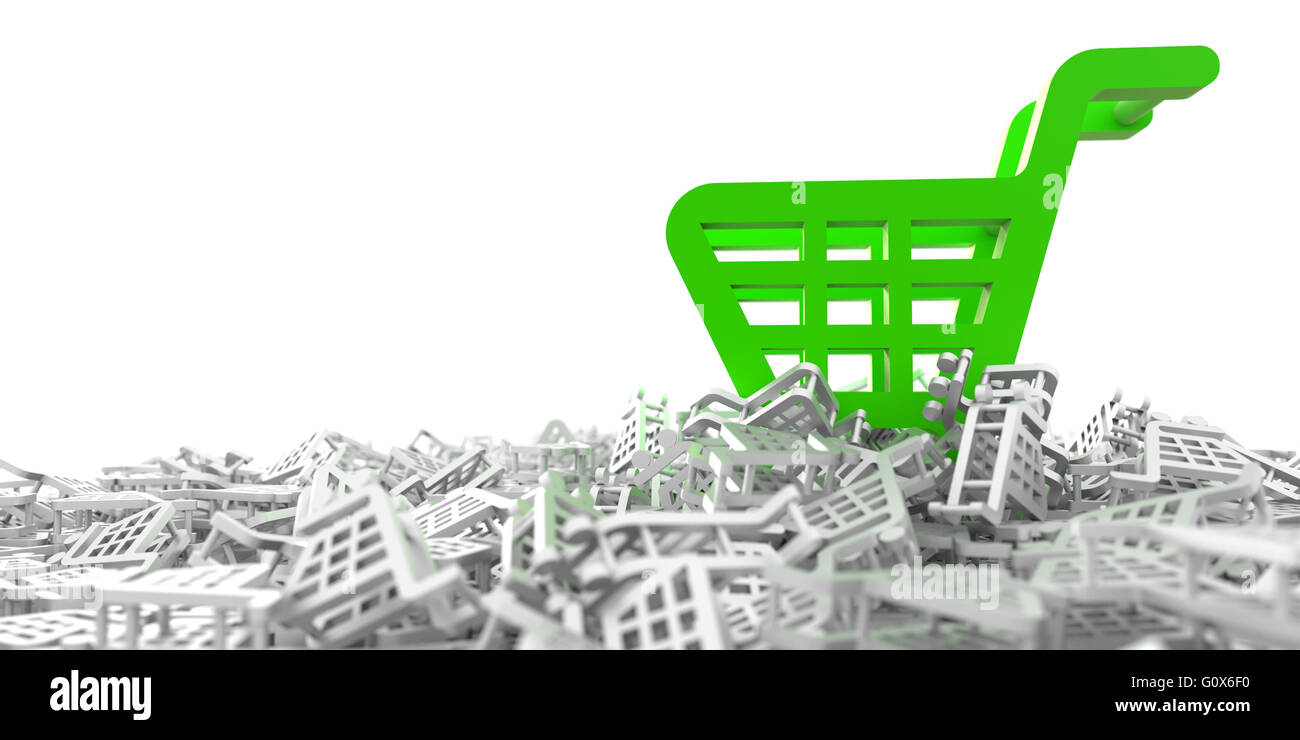 Infinite shopping carts, business and retail concepts Stock Photo - Alamy