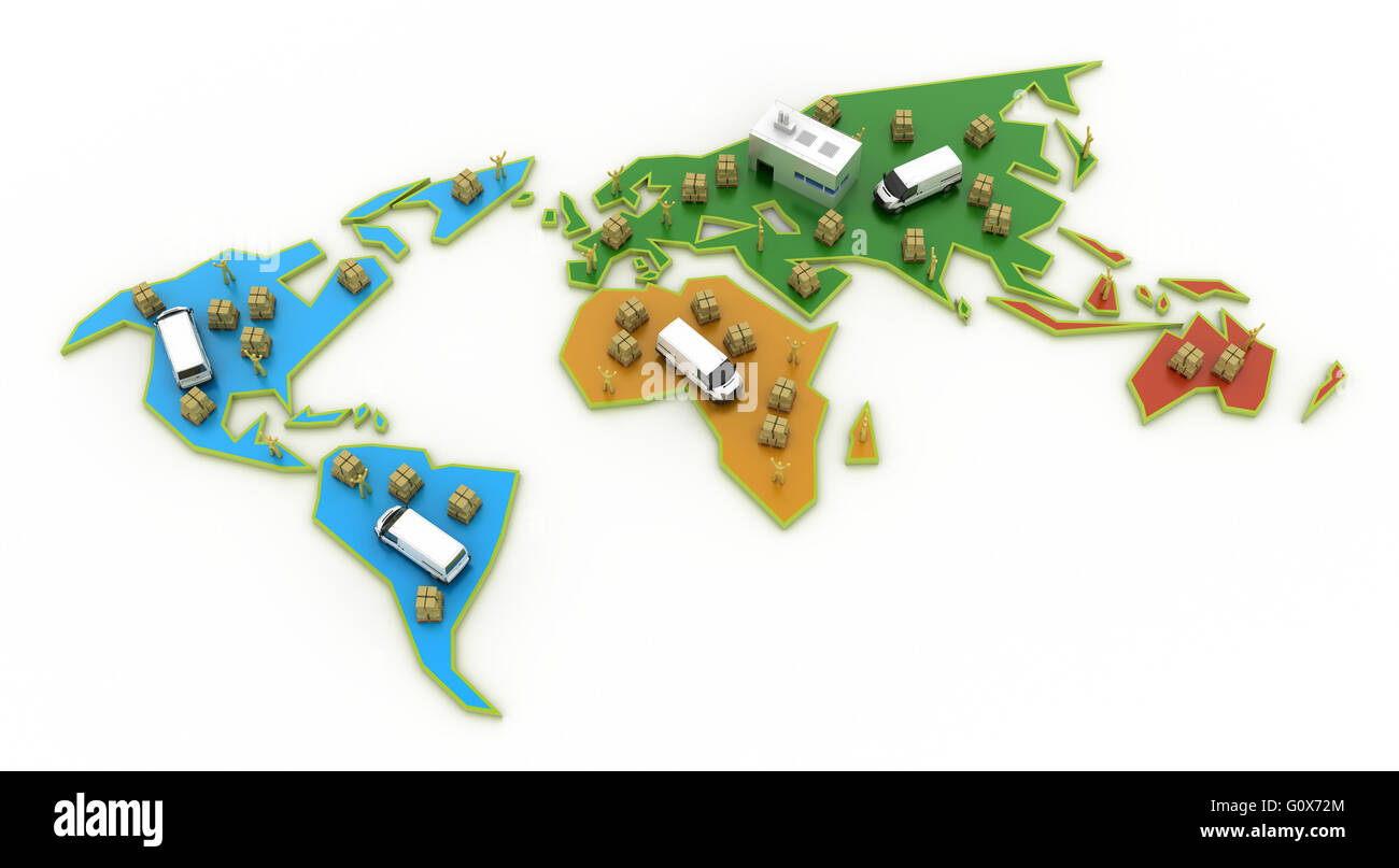 Logistics strategy Cut Out Stock Images & Pictures - Alamy