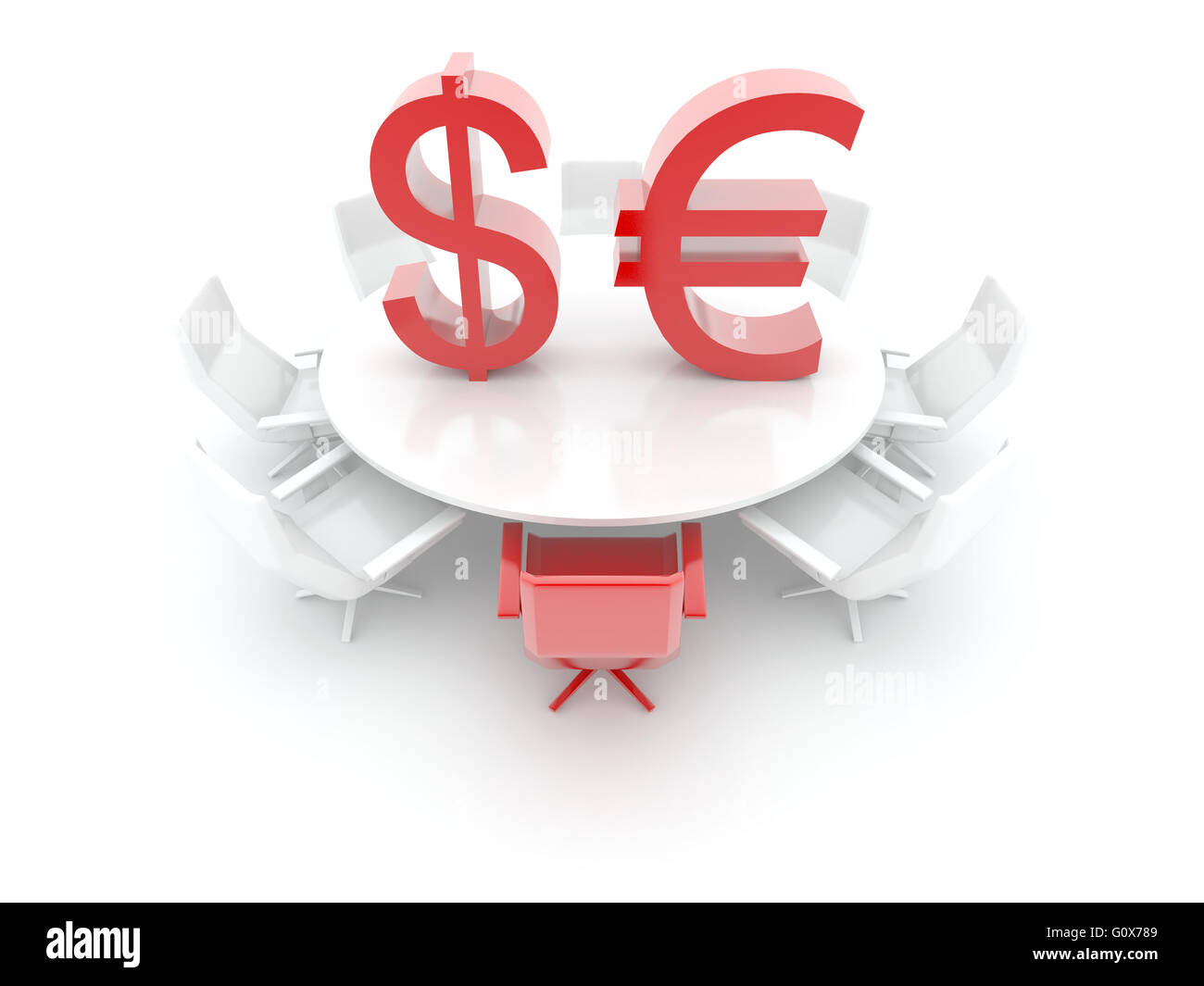 Currency war conceptual illustration Stock Photo - Alamy
