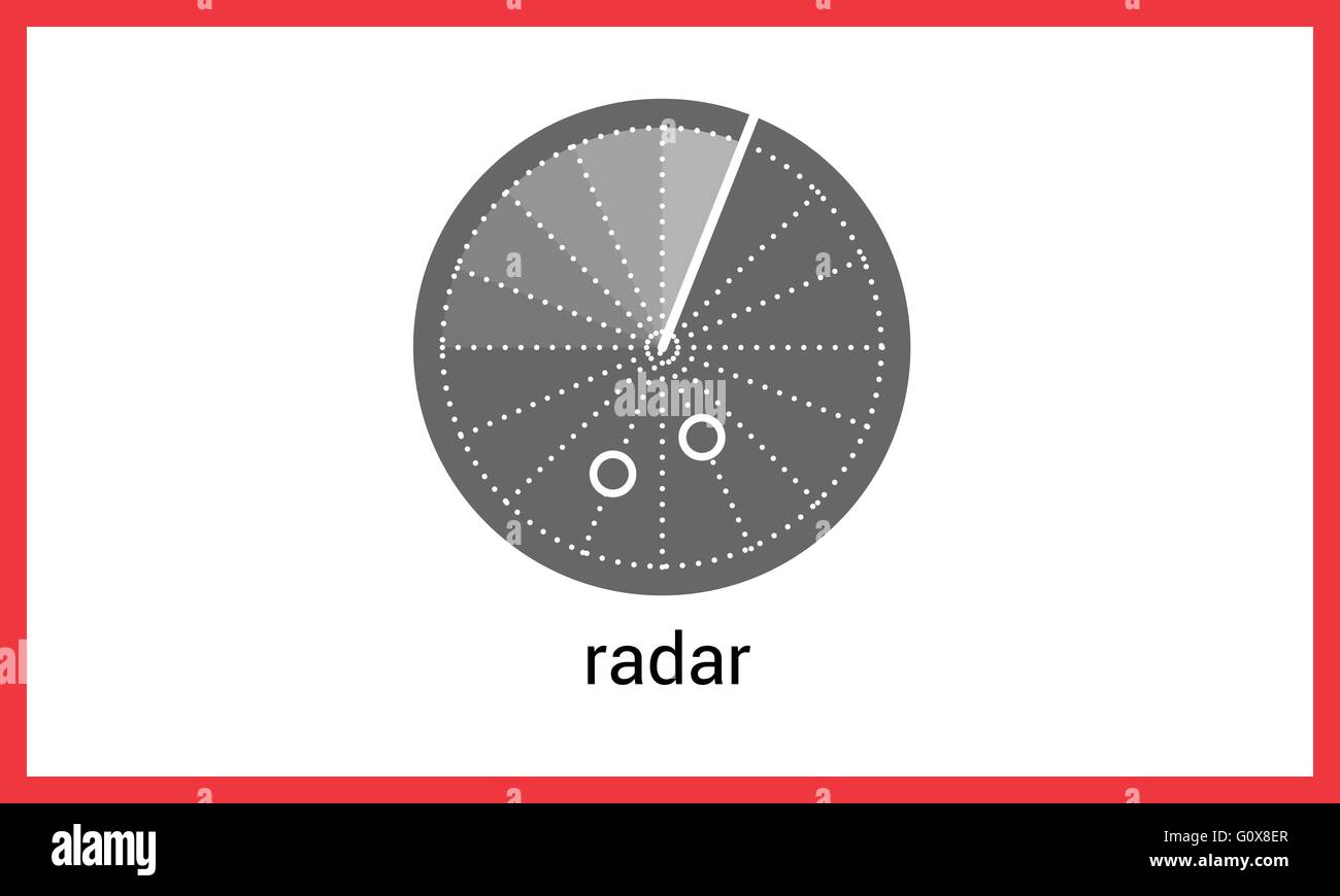 Radar detection icon outline hi-res stock photography and images - Alamy