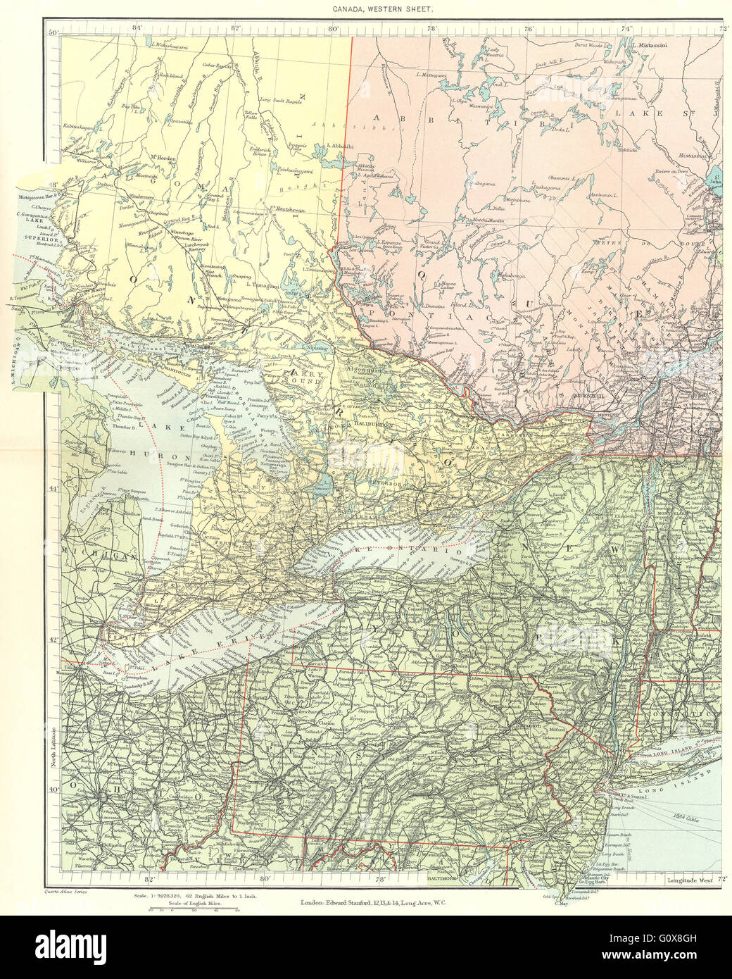 Erie, pa, map hi-res stock photography and images - Alamy