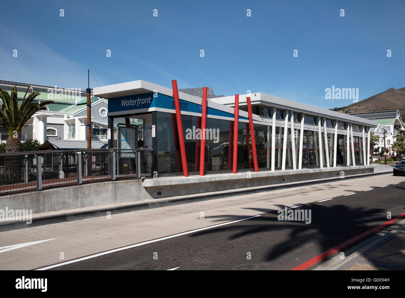 Myciti bus service stop in the Waterfront Cape Town South Africa Stock ...