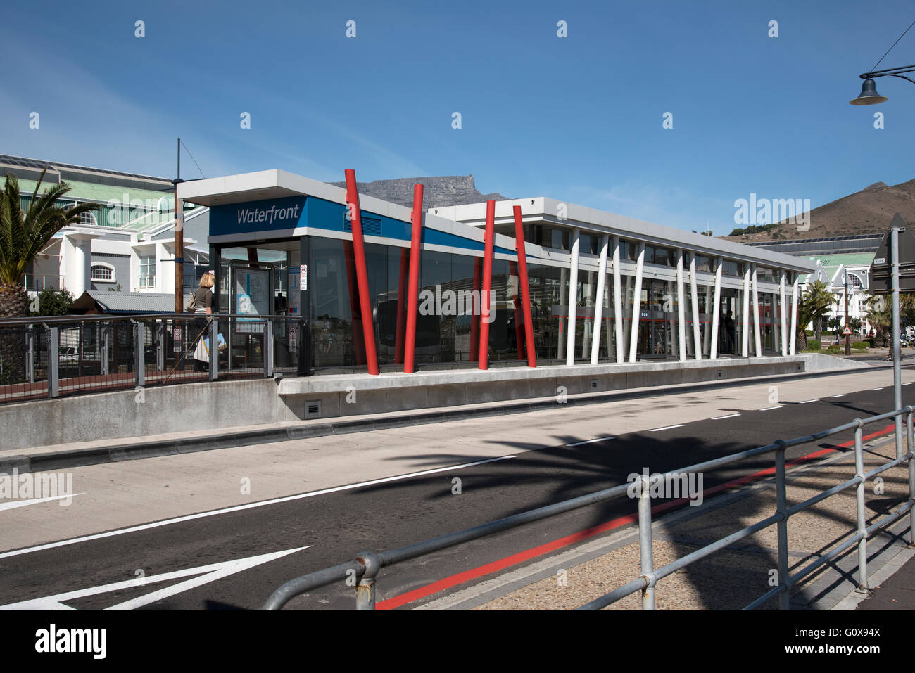 Myciti bus service stop in the Waterfront Cape Town South Africa Stock ...