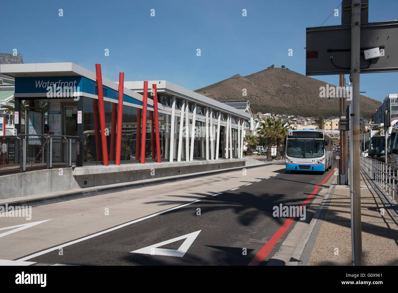 Myciti bus service stop in the Waterfront Cape Town South Africa Stock ...