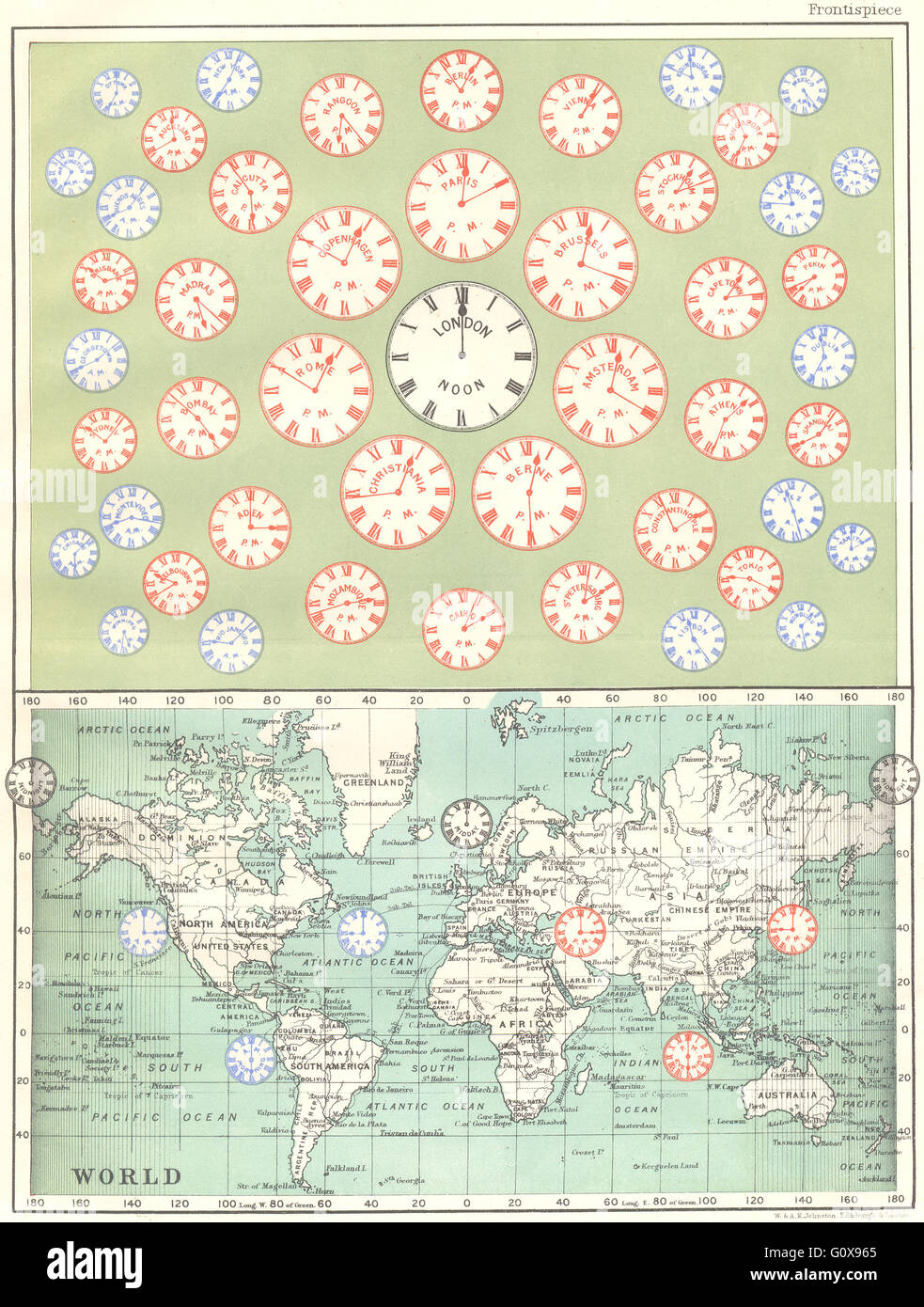 Political map world 19th century hi-res stock photography and images ...