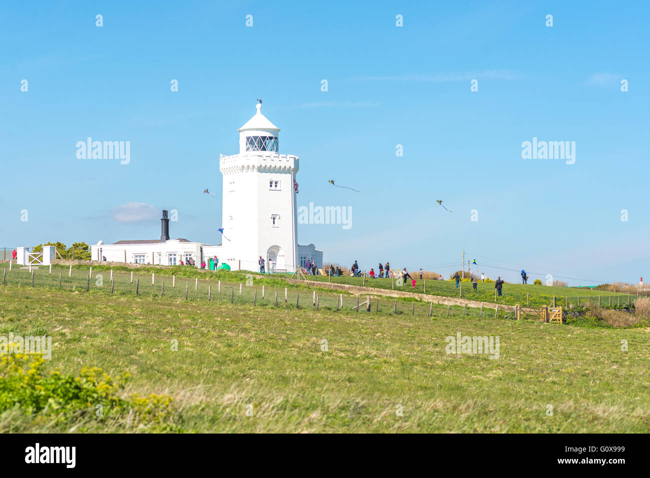 Dover cliffs lighthouse hi-res stock photography and images - Alamy