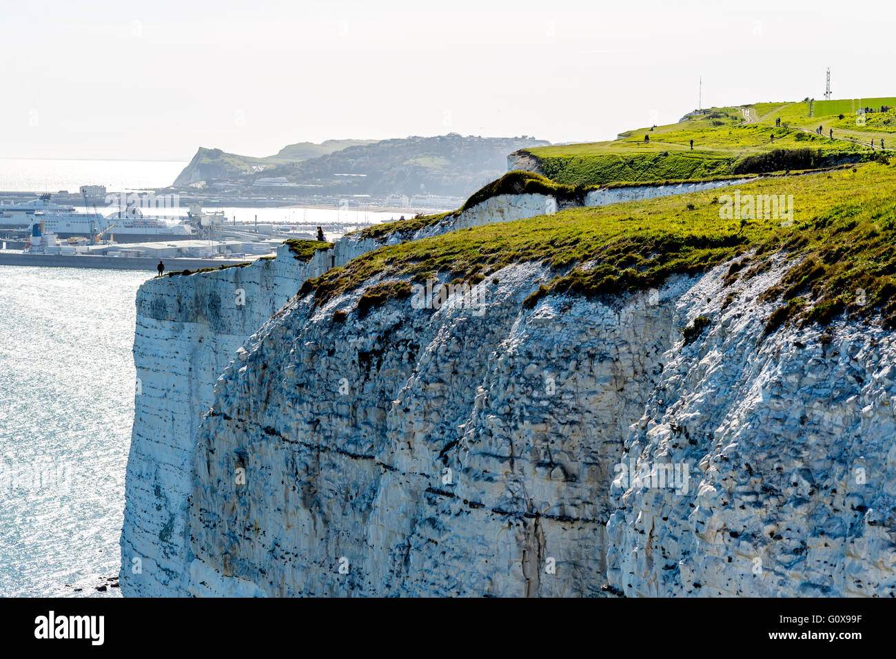Majestic view of White Cliffs of Dover Stock Photo - Alamy