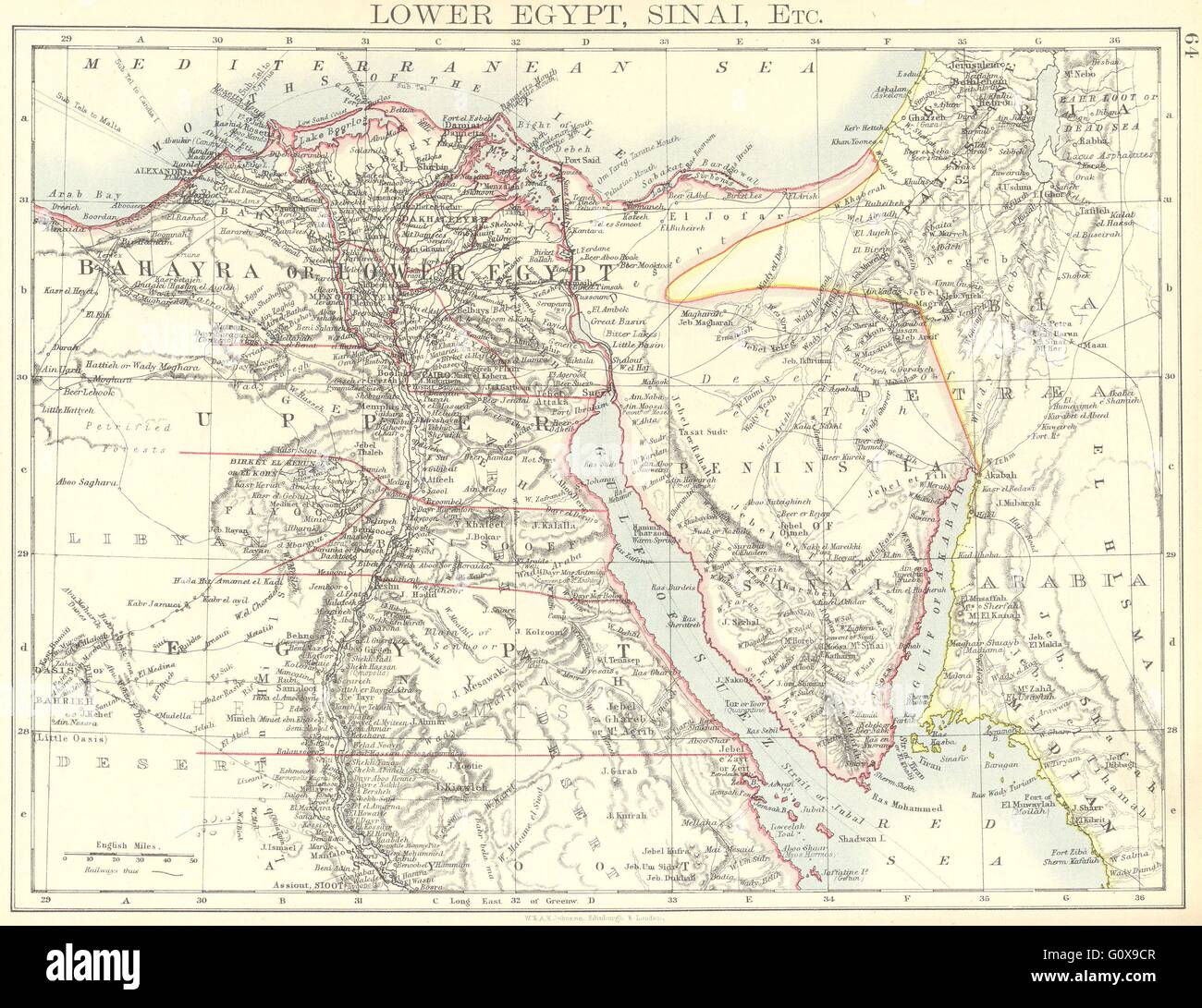 MOROCCO: Marocco, 1897 antique map Stock Photo - Alamy