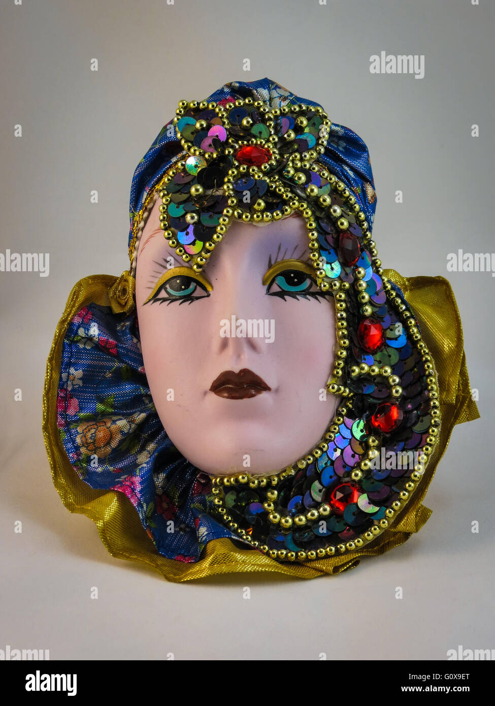 Beautiful crafted doll's head Stock Photo - Alamy