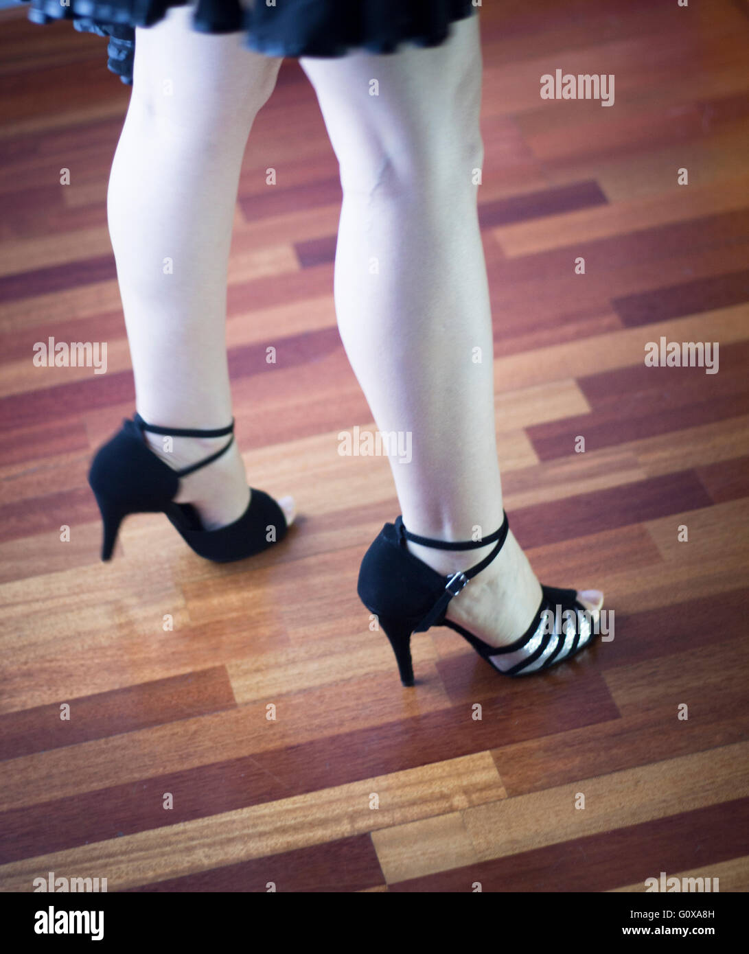 Female ballroom, standard, sport dance, latin and salsa dancer feet and ...