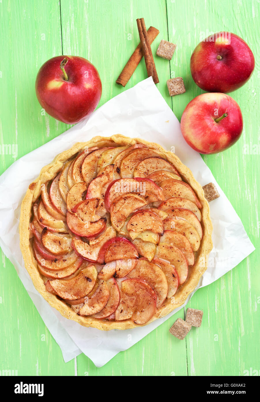 Top view pie on hi-res stock photography and images - Alamy