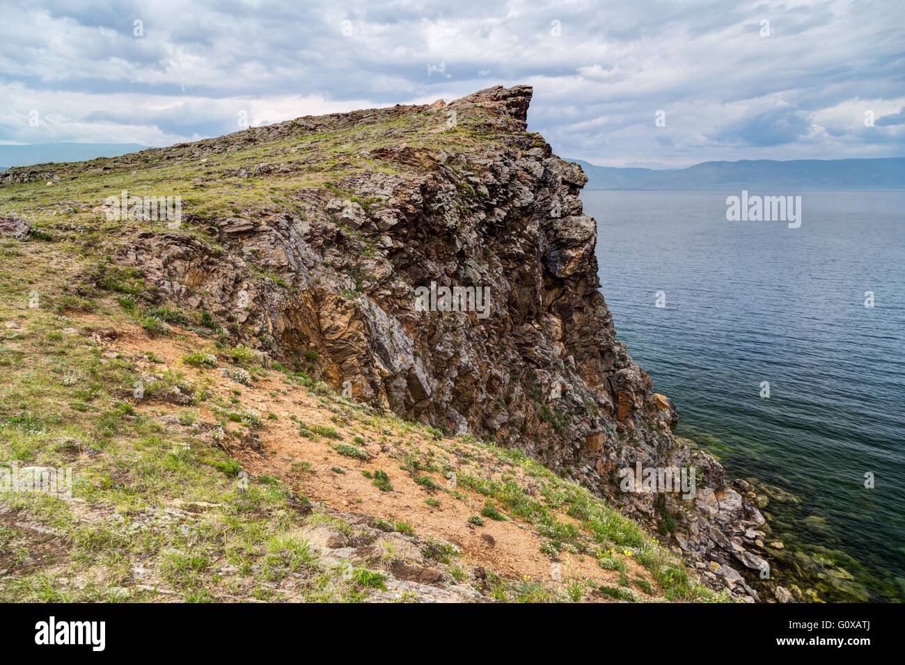 Cliff, Lake Baikal in Russia Stock Photo - Alamy