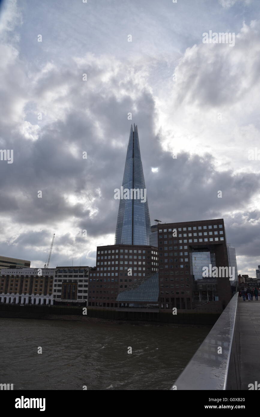 The Shard from London bridge over the river Thames Stock Photo - Alamy