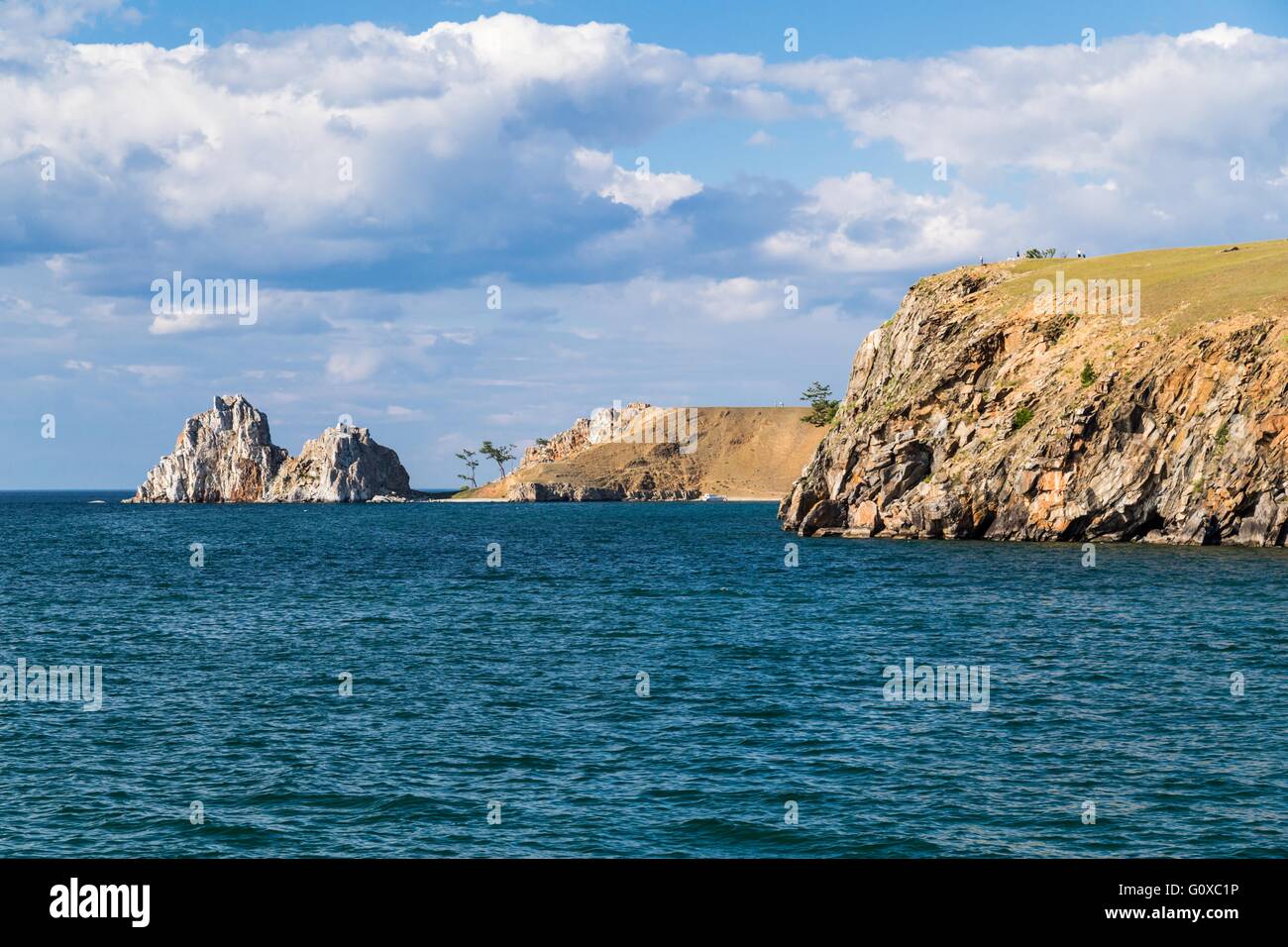 Shaman Rock, Lake Baikal in Russia Stock Photo - Alamy