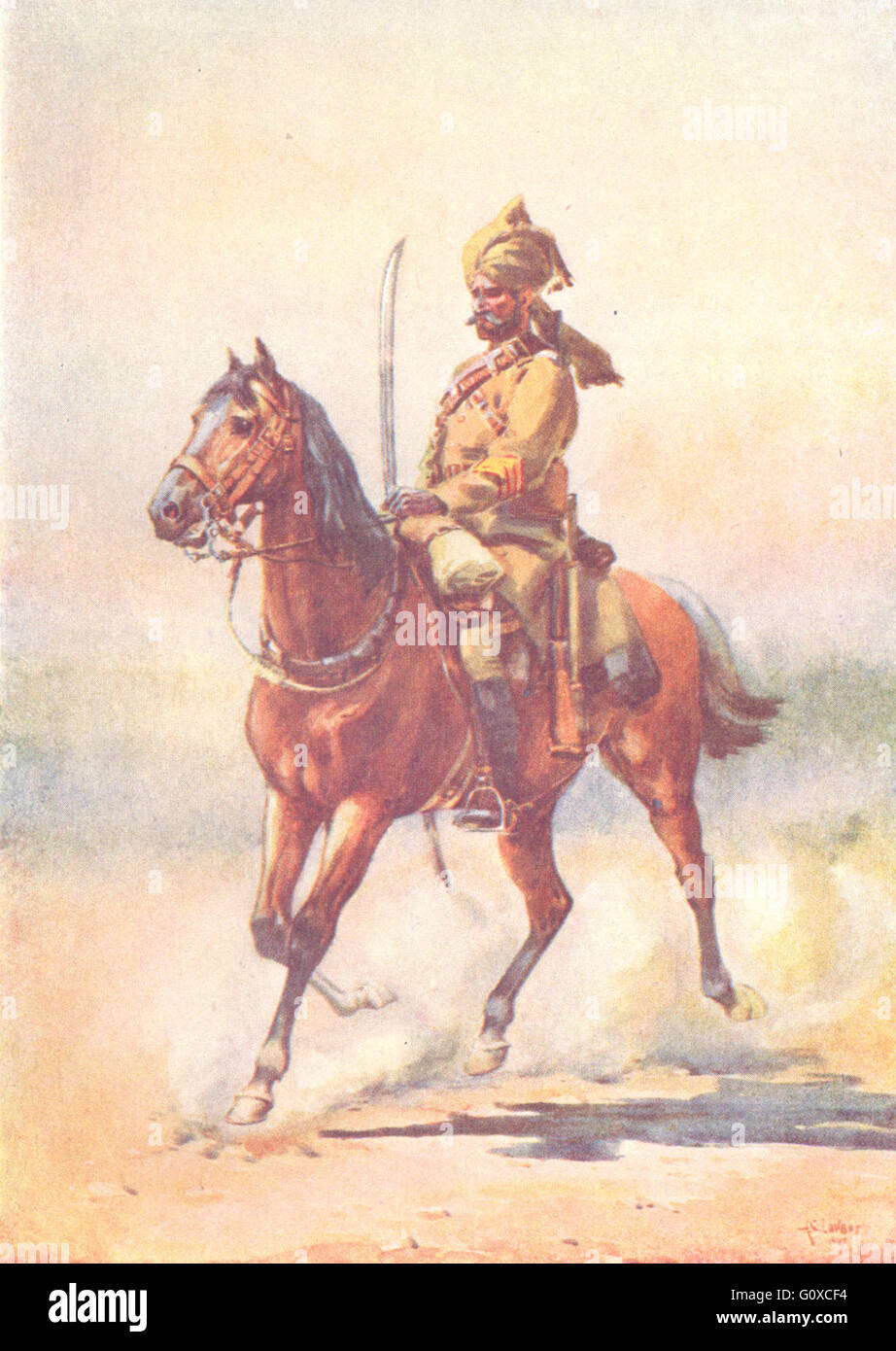 INDIA: Mahratta Wars: 25th Cavalry(Frontier Force)Bangash(Pathan ...