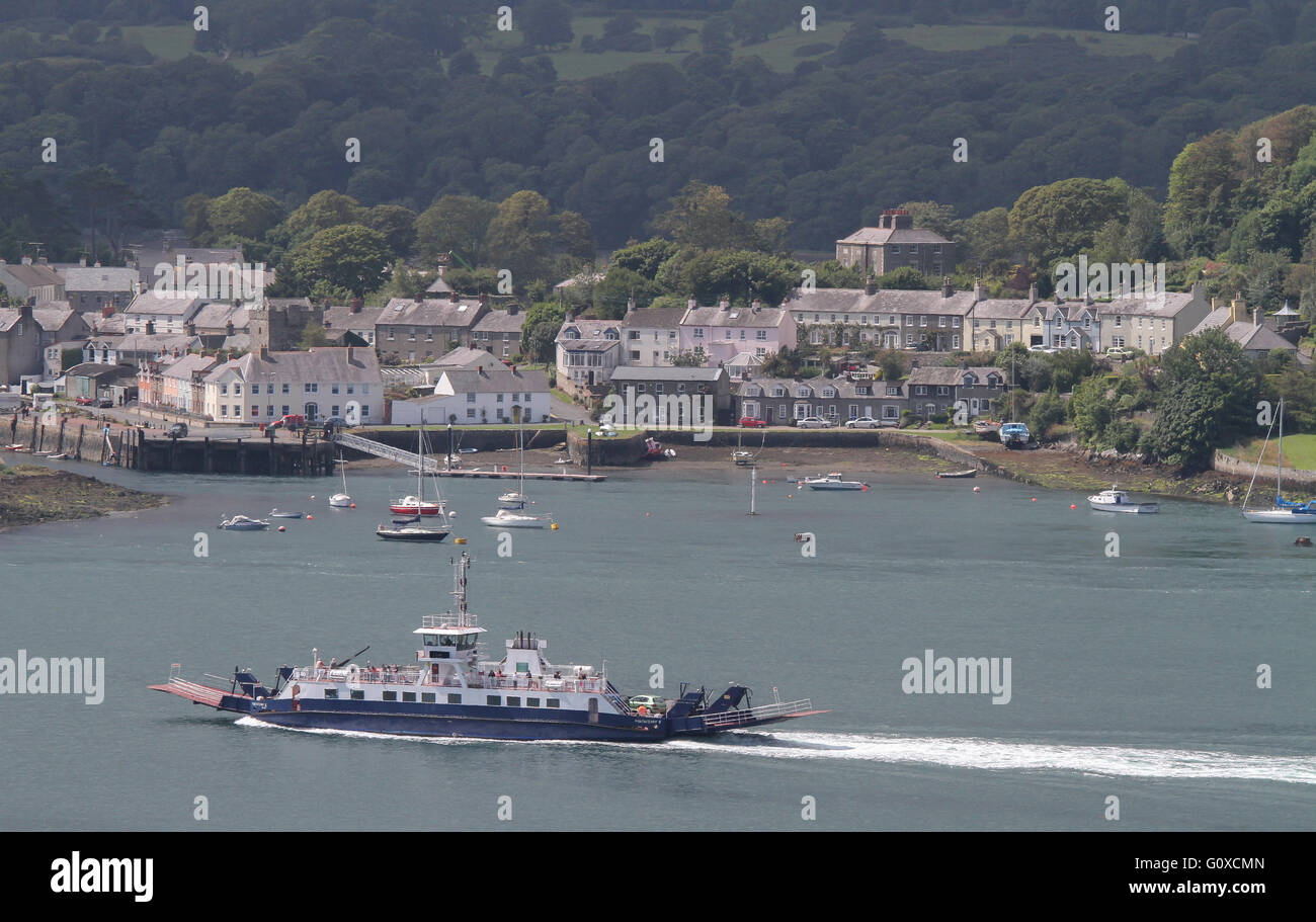 Strangford Ferry crossing Strangford Lough in Northern Ireland. The ...