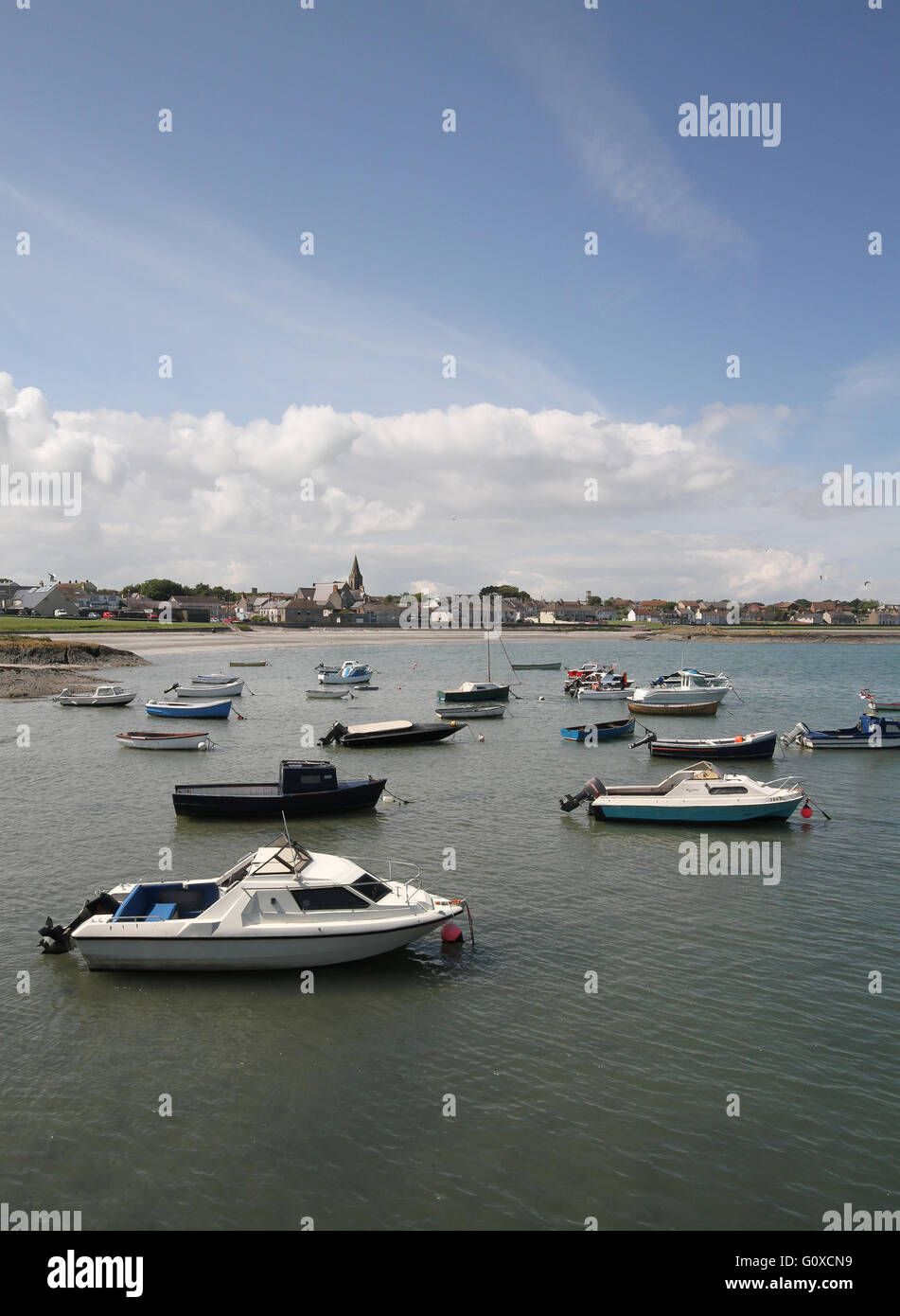 The harbour at Ballywalter, County Down, Northern Ireland Stock Photo ...