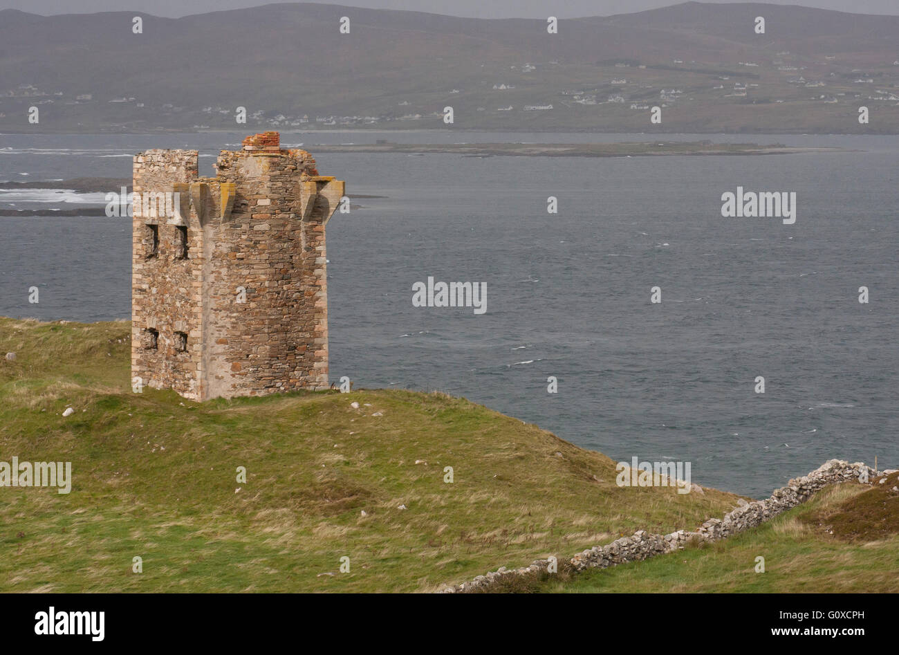 Former signalling tower on County Donegal coast near Maghery, Co ...