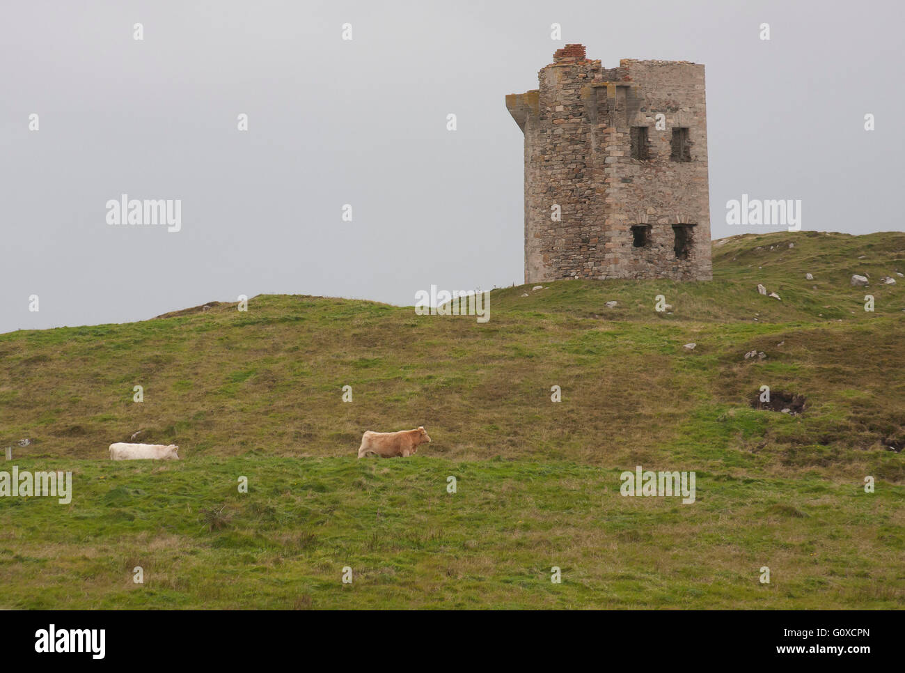 Former signalling tower on County Donegal coast near Maghery, Co ...