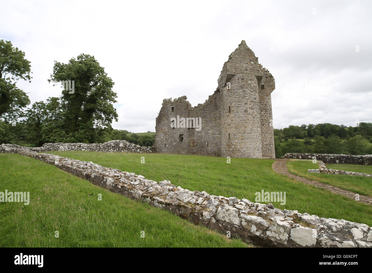 Monea Castle at Monea, near Enniskillen in County Fermanagh Northern ...