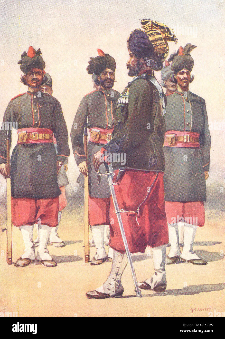 127 QUEEN MARY BALUCH LIGHT INF: Brahni Dera Ghasi Khan Subedar-Maj ...