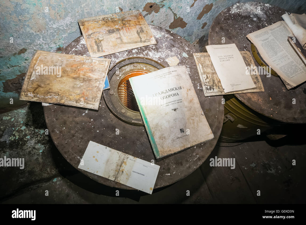 Secret Communist Party Nuclear Bunker and Shelter - Booklets Stock ...