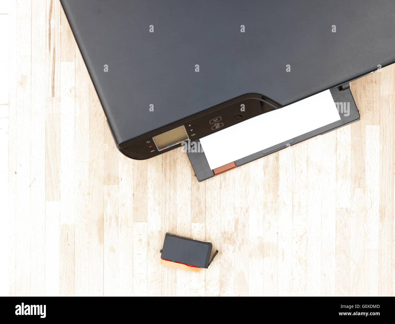 A close up shot of a home document printer Stock Photo - Alamy