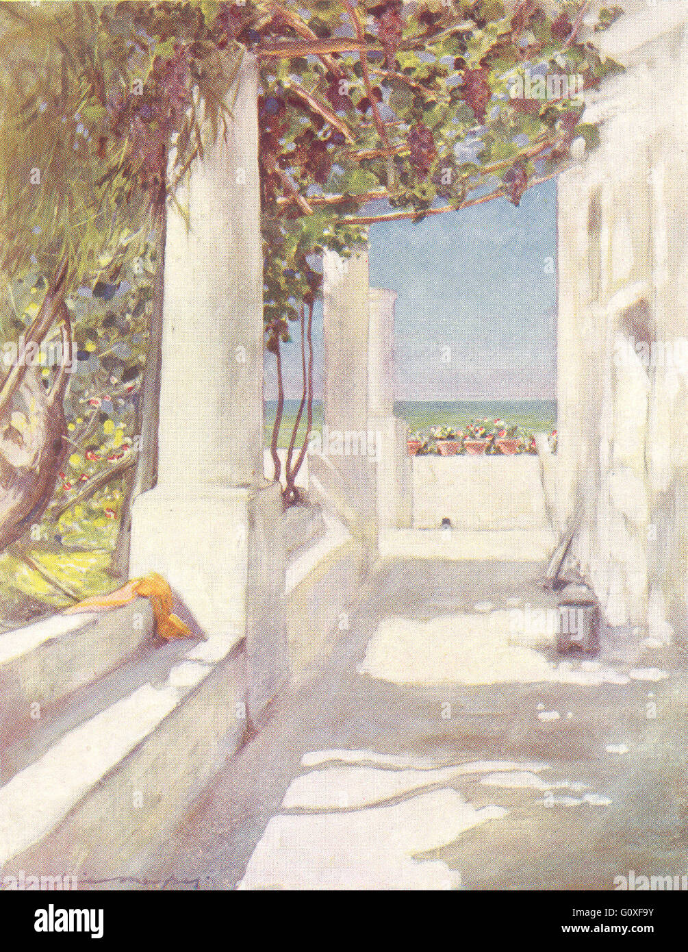 ITALY: Capri, Italy, vintage print 1920 Stock Photo - Alamy