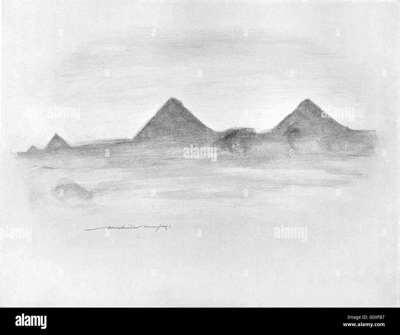 The pyramids egypt vintage hi-res stock photography and images - Alamy