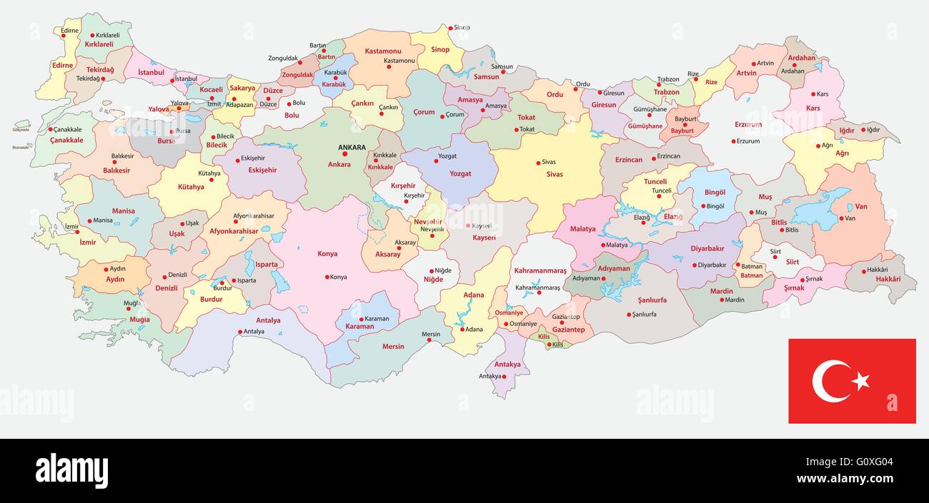 Turkish map hi-res stock photography and images - Alamy