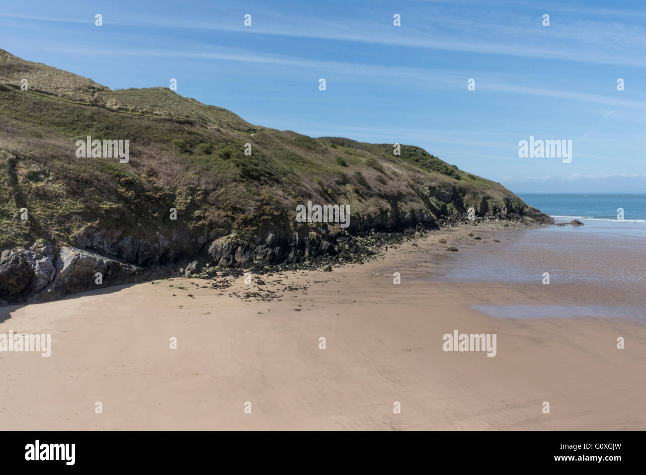 Broughton Bay on the North Gower Peninsular, Wales Stock Photo - Alamy