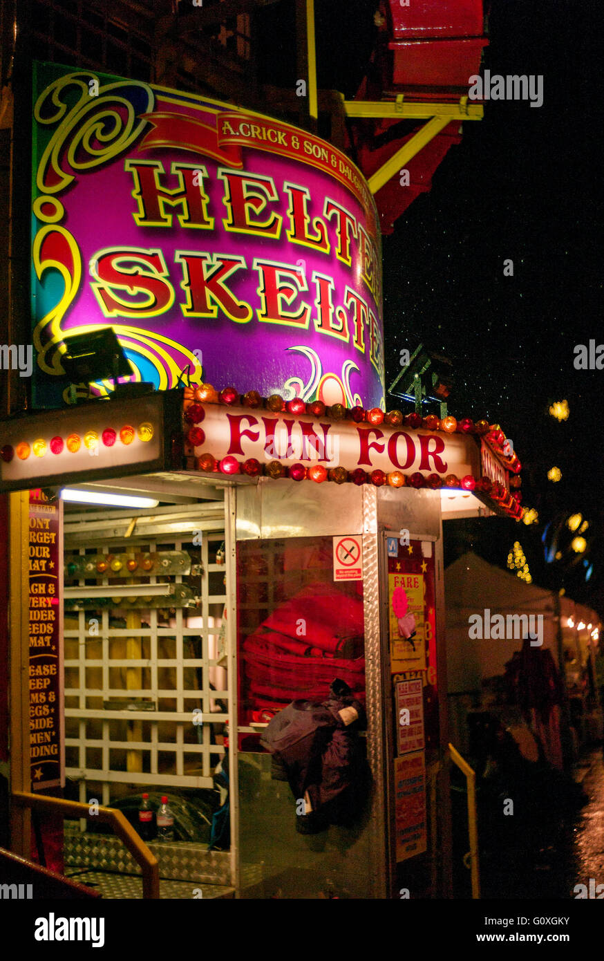Helter Skelter fun fair ride, Hampstead Christmas Festival on Hampstead ...