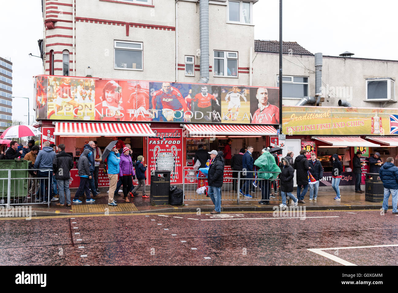 Manchester United Football Fans,2016 Stock Photo - Alamy
